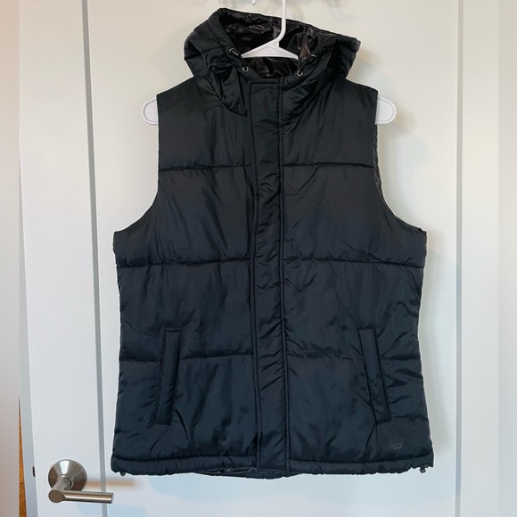 New Balance | Jackets & Coats | New Balance Hooded Zipvelcro Puffer ...